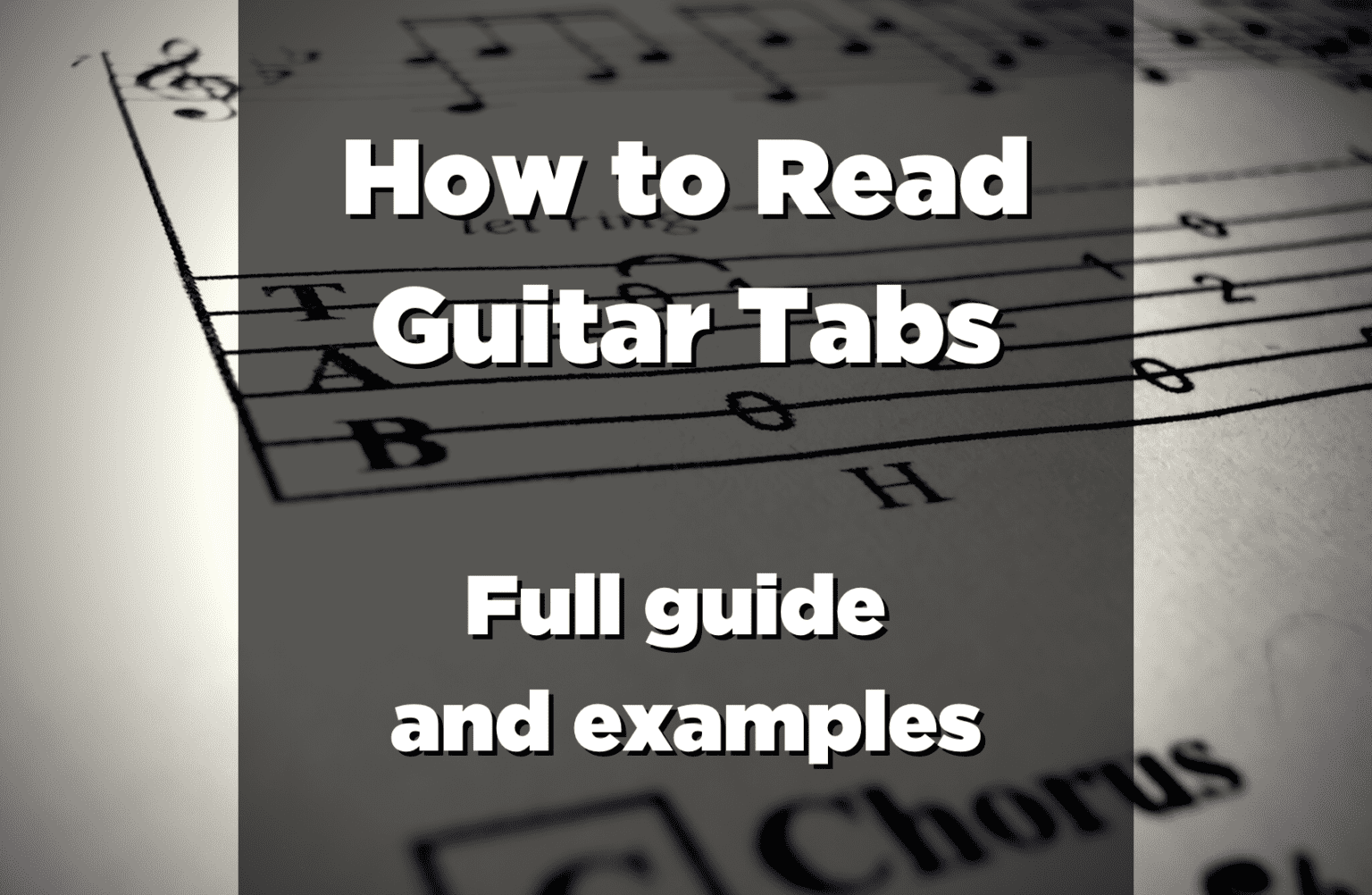 How to Read Guitar Tabs - Guitar Lesson for Beginners